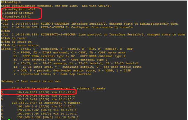 Floating Static Routes – NETWORK LESSON